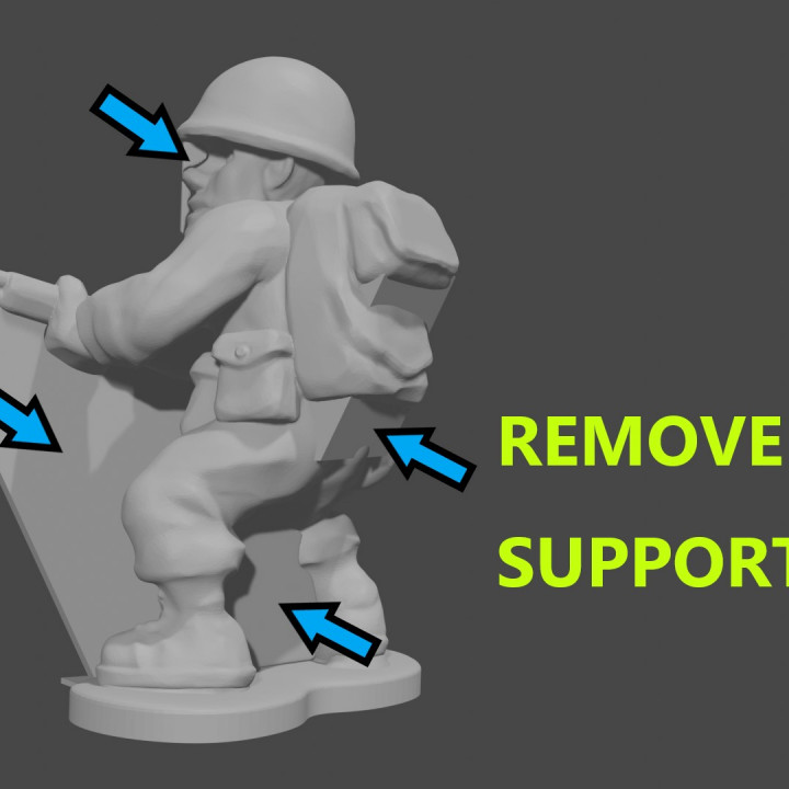 3D Printable WW2 army men by NEMO_MK2