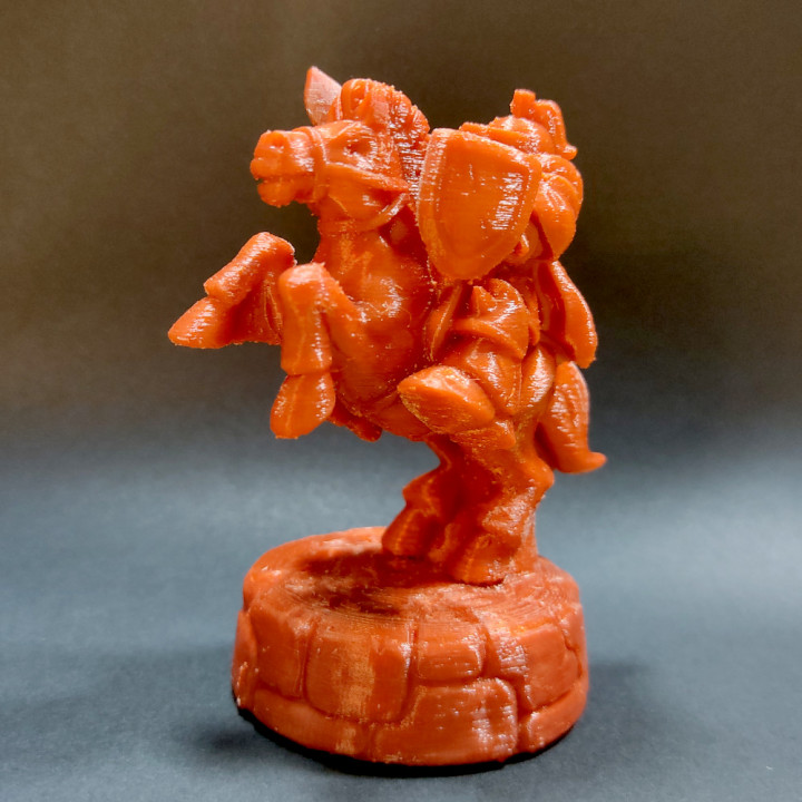 3D Printable Fantasy army chess set _ human vs orc by NEMO_MK2