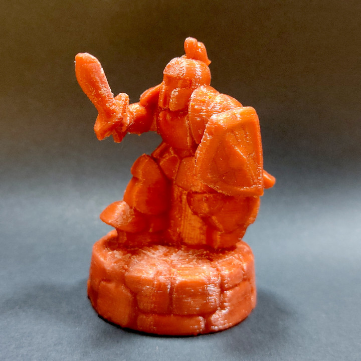 3D Printable Fantasy army chess set _ human vs orc by NEMO_MK2