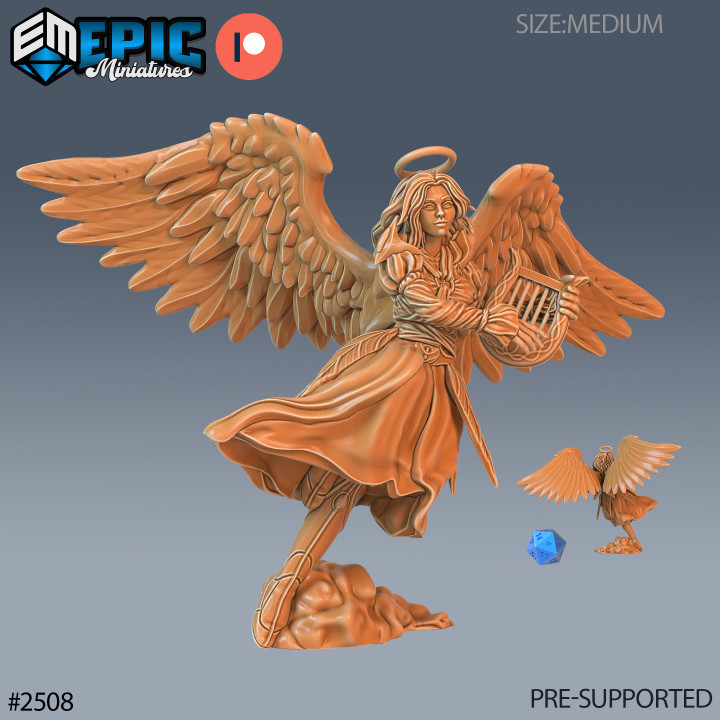 3D Printable Angel Female Set / Angelic Soldier / Heavenly High ...