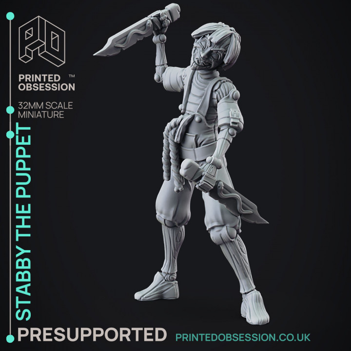 3D Printable Lucky - Awakend Puppet - 2 Forms - PRESUPPROTED - 32mm ...