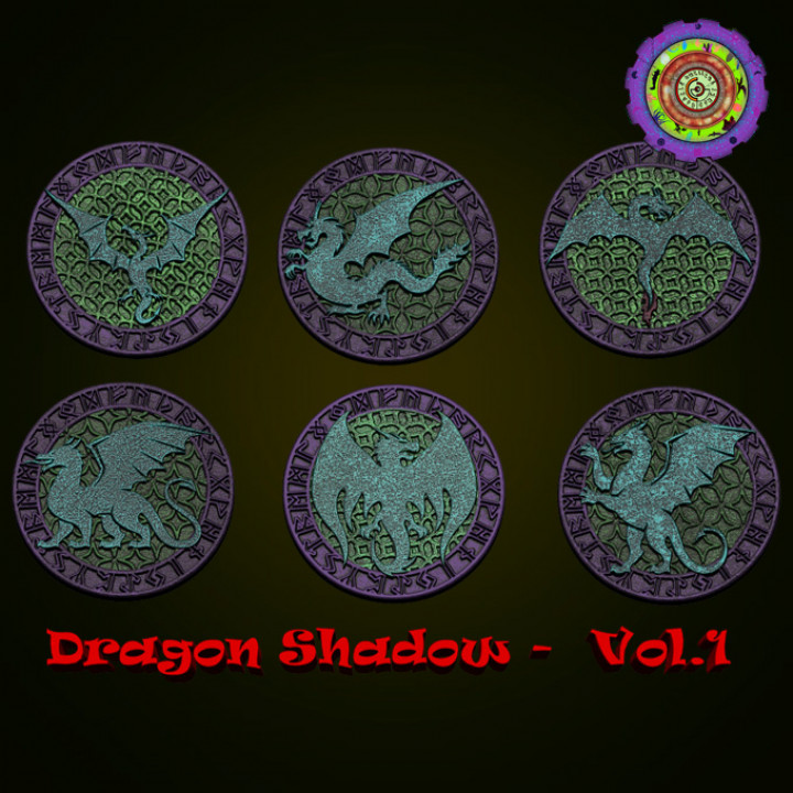 3D Printable Dragon Shadows Vol. 1 by C2Dwellers
