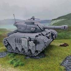 3D Printable Queen Tiger Main Battle Tank by Across the Realms