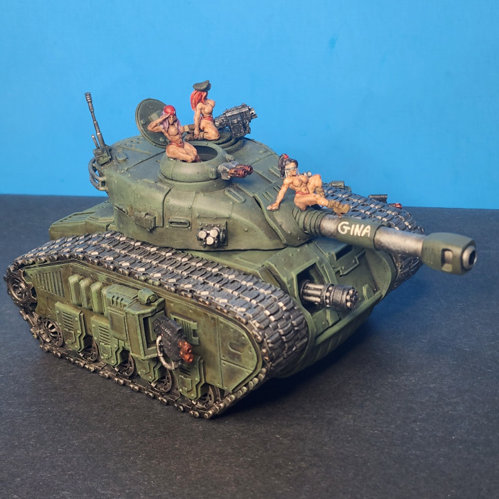 3D Printable Queen Tiger Main Battle Tank by Across the Realms