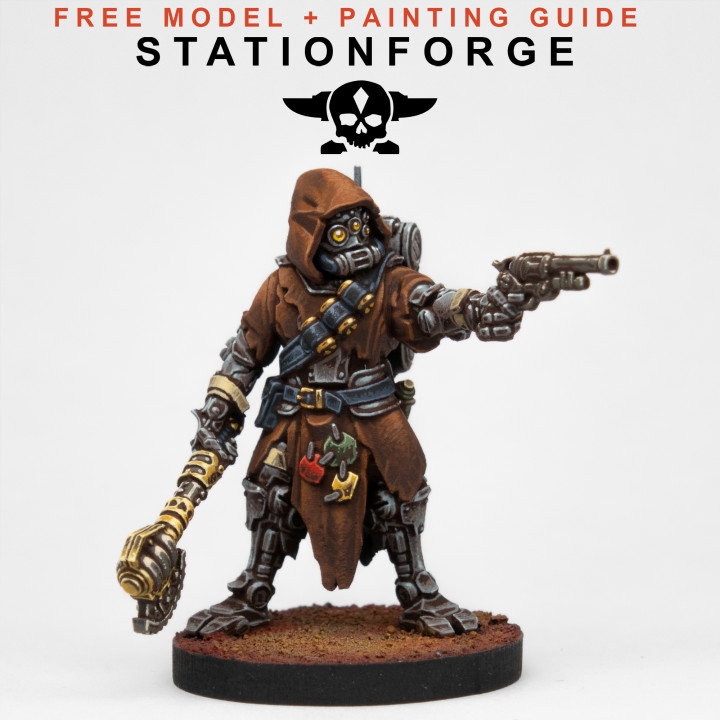 3D Printable Scavenger Ranger Painting Guide + Model by Station Forge