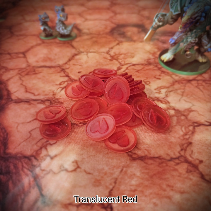 3D Printable Godtear Compatible Wound/Health Tokens (Pre-Supported) by ...
