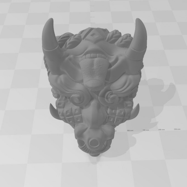 3D Printable Oni mask by Dragon Gate Tavern