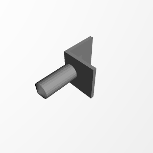 3D Printable Shelf Clip by Kyle