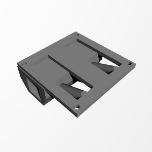 3D Printable monitor mount for 3D printer 3/4in cross bar mount by ...