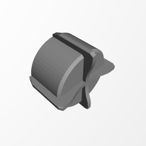 3D Printable Ender knob cover by Ethan M Merrick