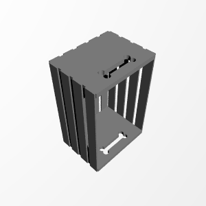 3D Printable Mini Dog Bone Crate by Brian Grossmiller